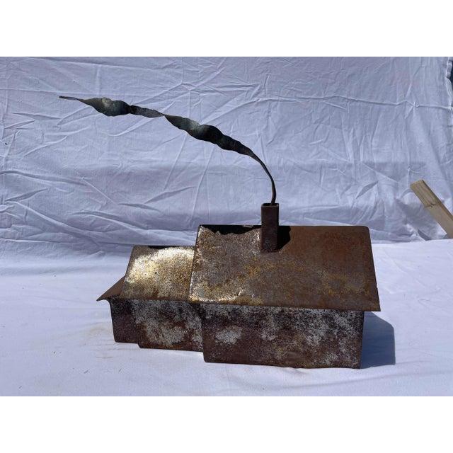 1960s Handmade Rustic Metal House | Chairish