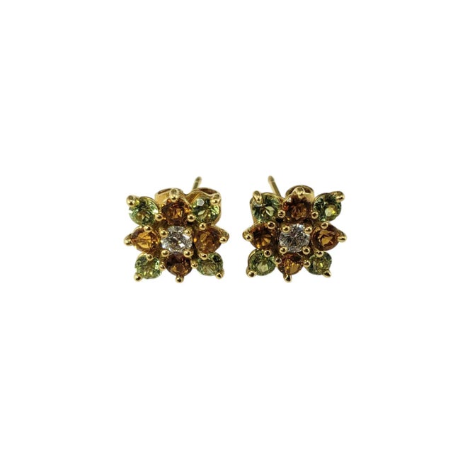 Mid 20th Century Bielka 18 Karat Yellow Gold Citrine, Diamond and ...