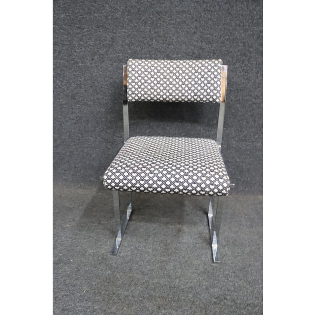 Mid Century Chrome Chairs Set/4 | Chairish