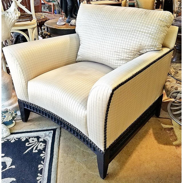 Hollywood Regency Style Club Chair Attributed to Marge Carson | Chairish