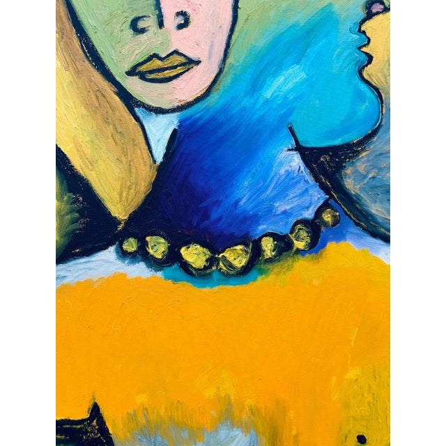 Ancient Memory" Abstract Original Painting by Louie DeVito | Chairish