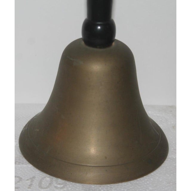 19th Century Large Brass Dinner Bell | Chairish