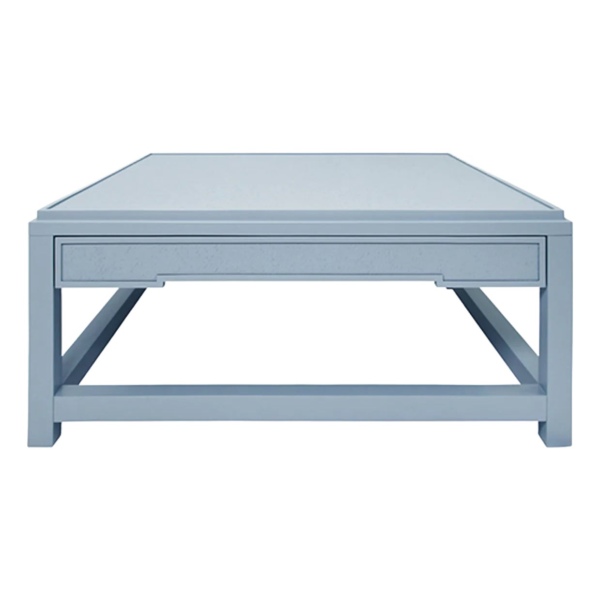 Matthew Izzo Home - Locklin Matte Light Blue Lacquer and Grasscloth ...