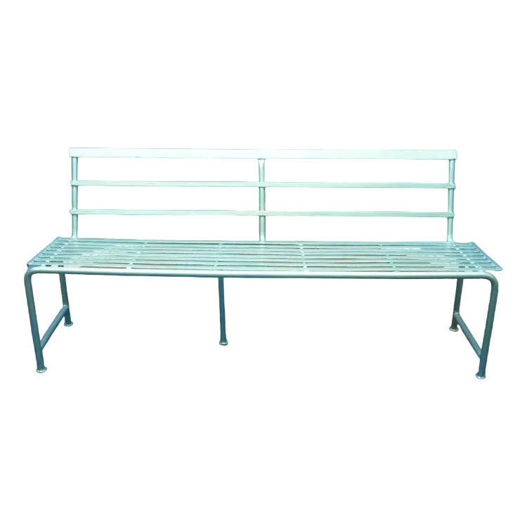 Mid-Century Industrial Metal Bench, 1950s | Chairish