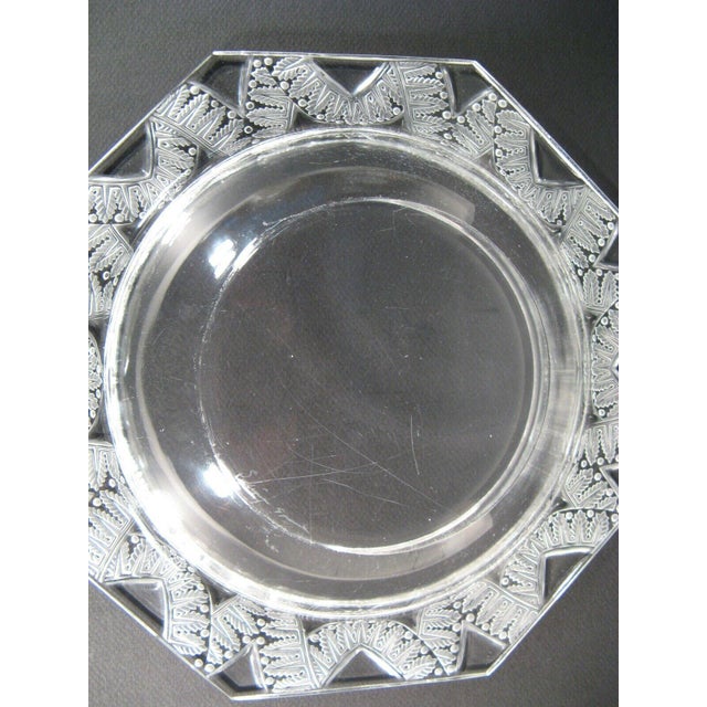 Vintage Lalique "Chantilly" Pressed Glass Bowl - Fern Motif | Chairish