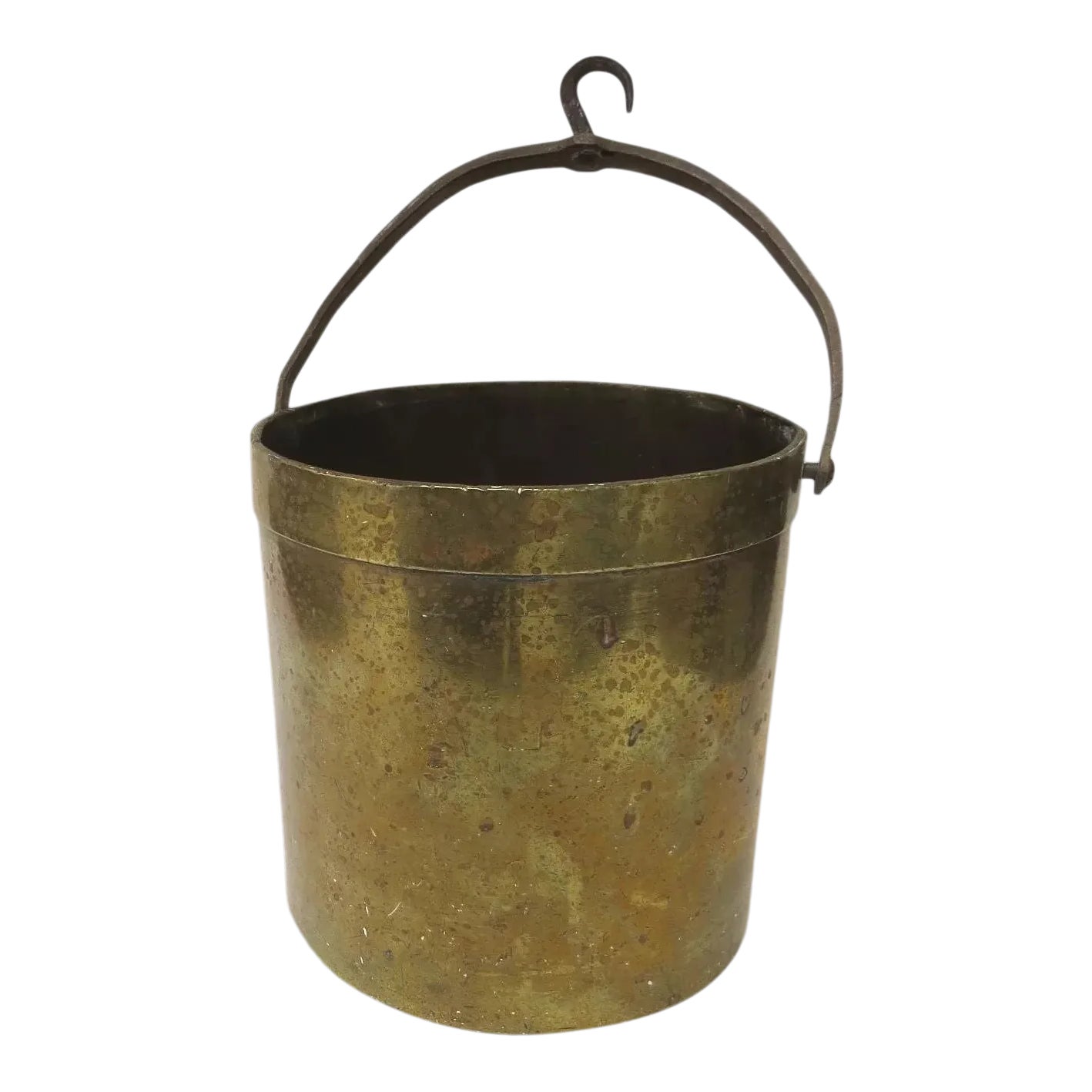 19th Century Scale Brass Bucket Measure | Chairish
