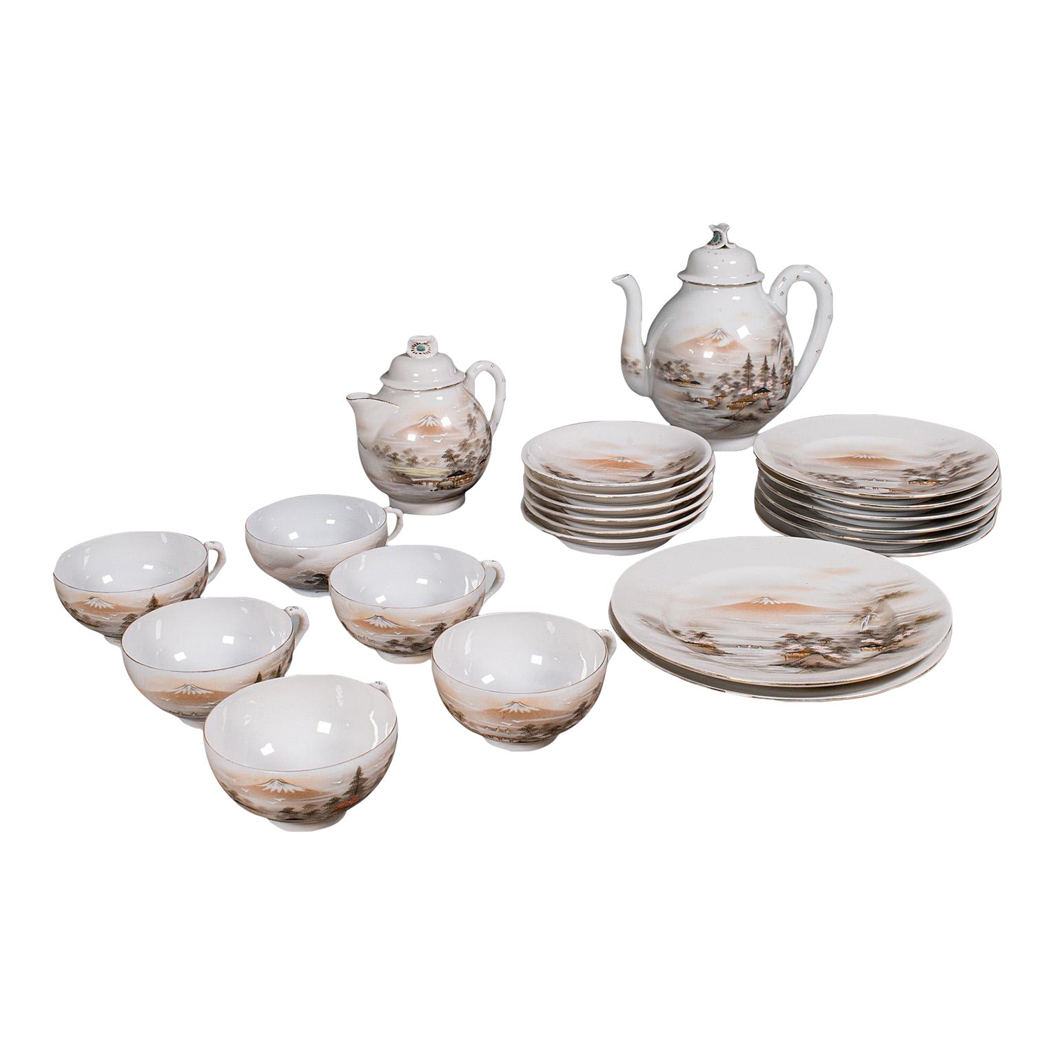 1900's Antique Kutani Tea Service | Chairish