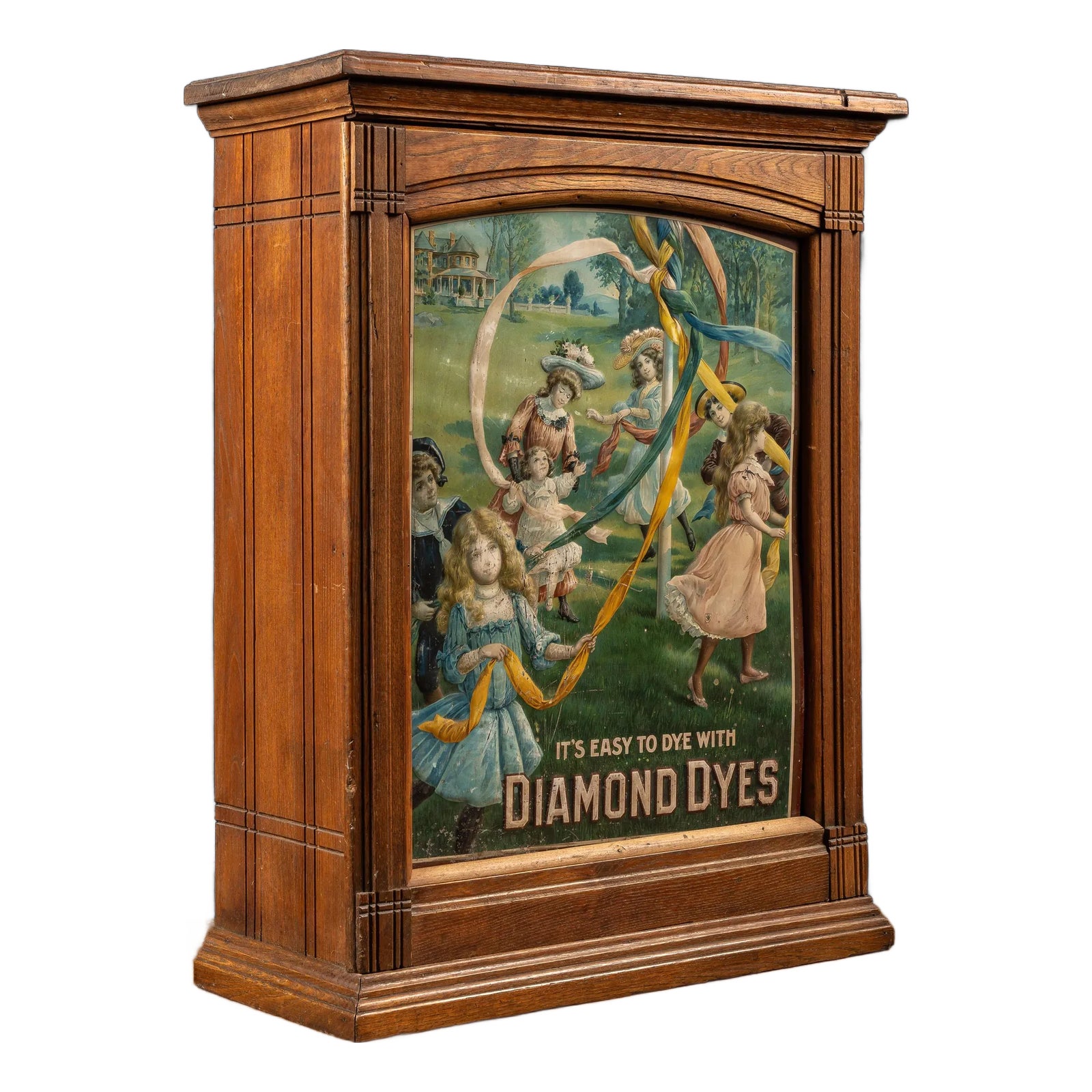 Early 20th Century Diamond Dyes Cabinet | Chairish