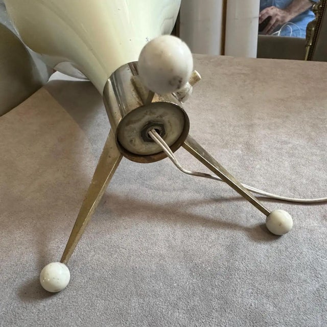 1960s Stilnovo Style Mid-Century Modern Aluminum and Brass Sputnik Desk ...