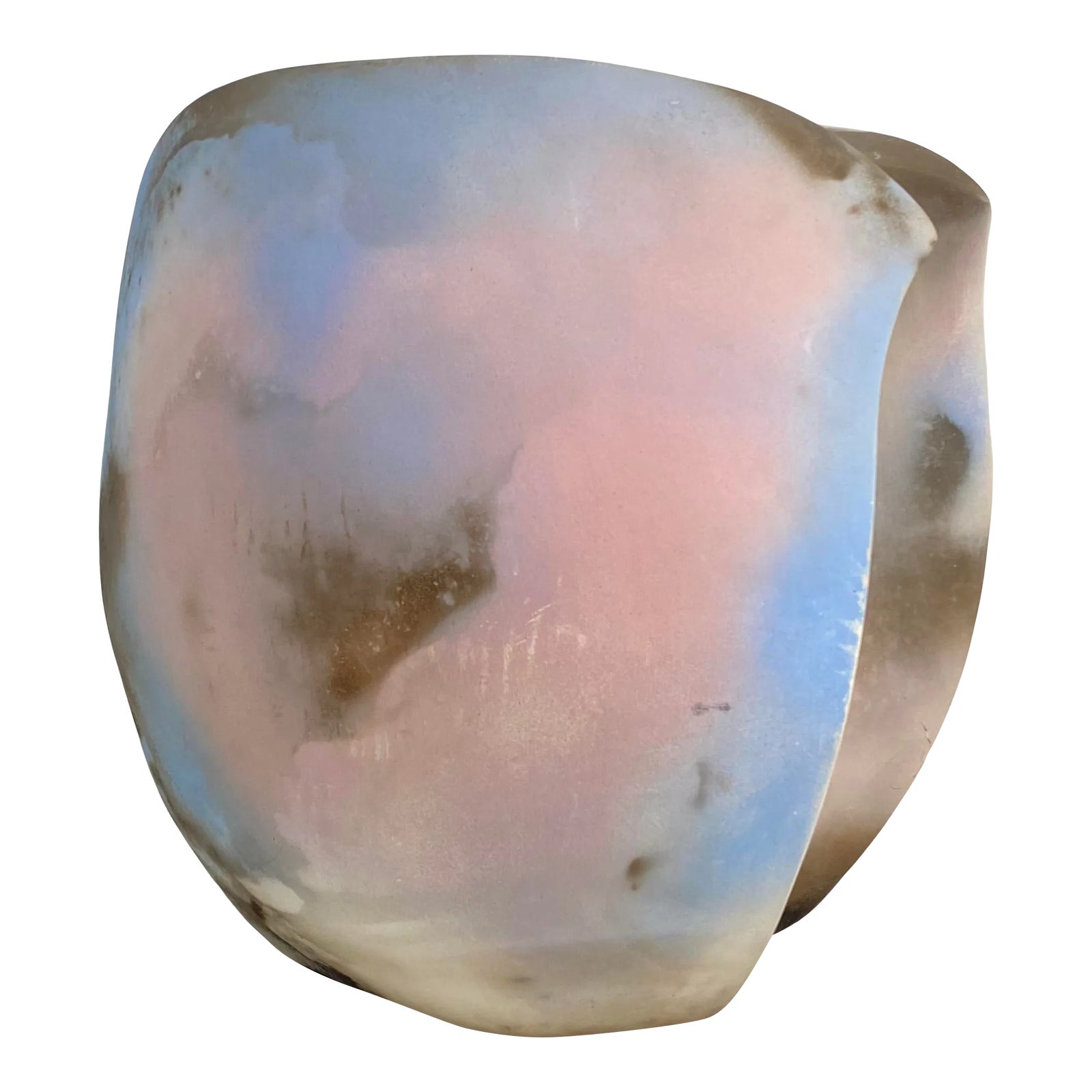 1980s Jan Jaque Biomorphic Ceramic Vessel Vase | Chairish