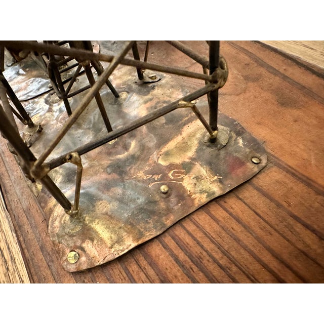 Vintage Don Graff Signed Brutalist Mixed Metals Oil Rig Tower Nevada ...