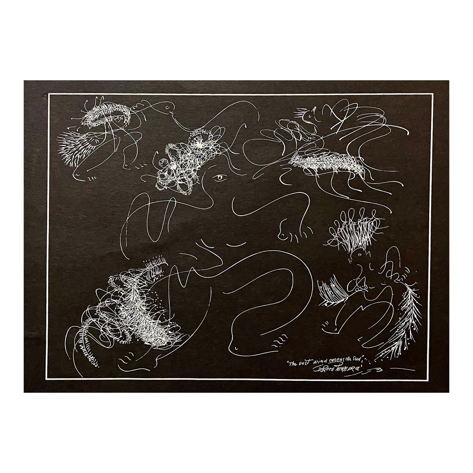 Irene Rice Pereira, Irene Rice Pereira Modernist Gouache Drawing ...