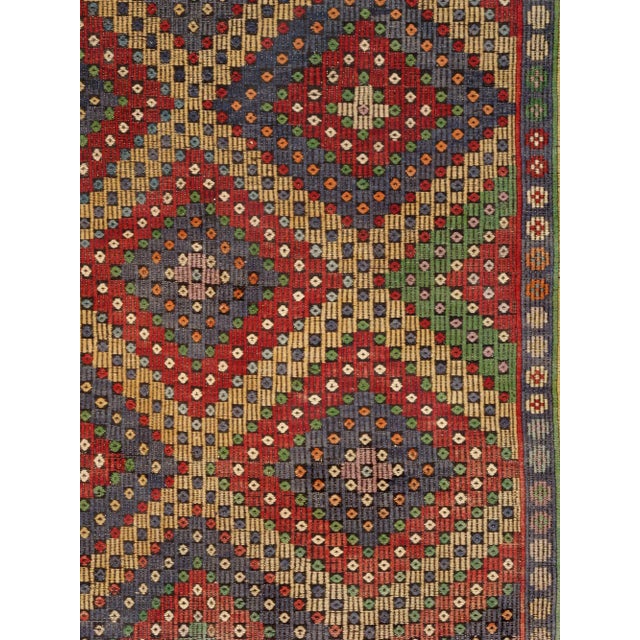 Modern Pasargad Turkish Kilim Wool Area Rug- 6' 0" X 10' 5" | Chairish