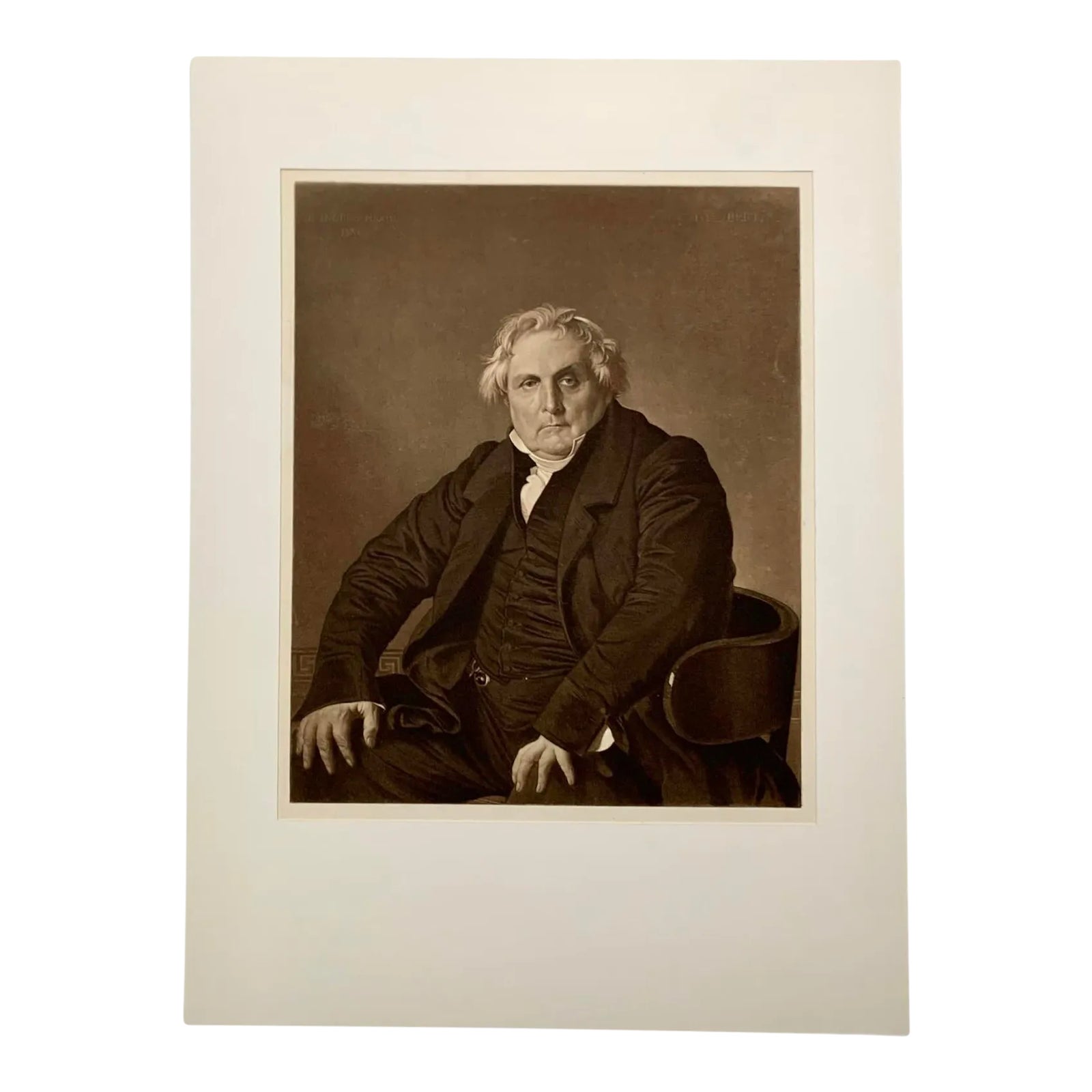 Late 19th Century Antique Etching Art Features the Portrait of Louis ...