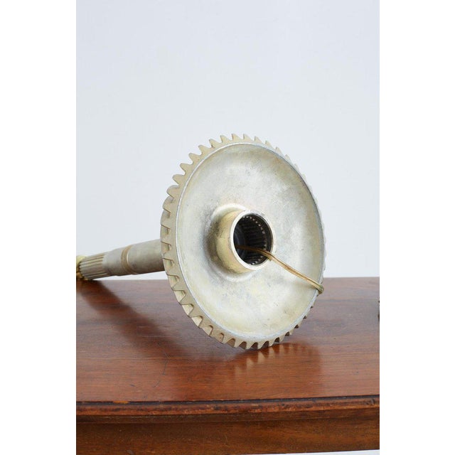 Industrial Machine Age Gear Table Lamps - a Pair | Chairish