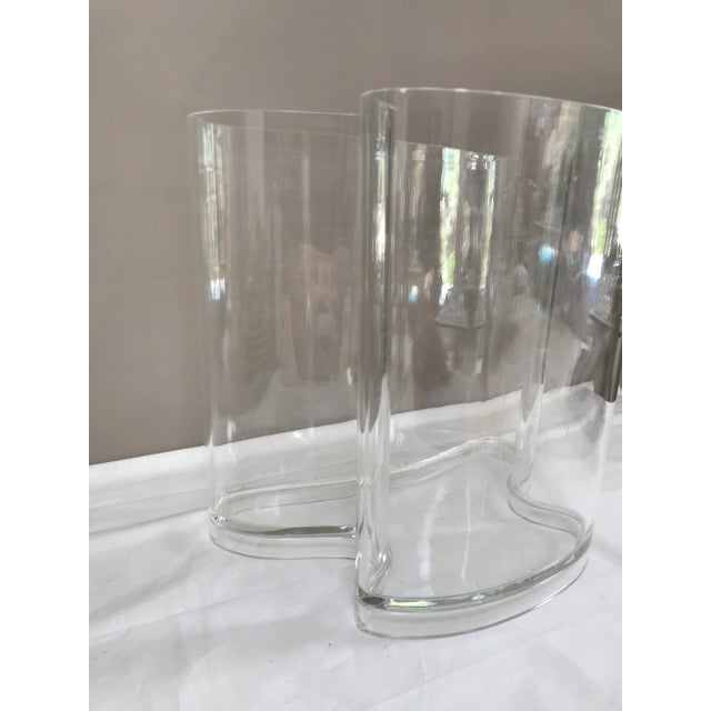 Guzzini Italy Large Lucite Organically Shaped Vase | Chairish