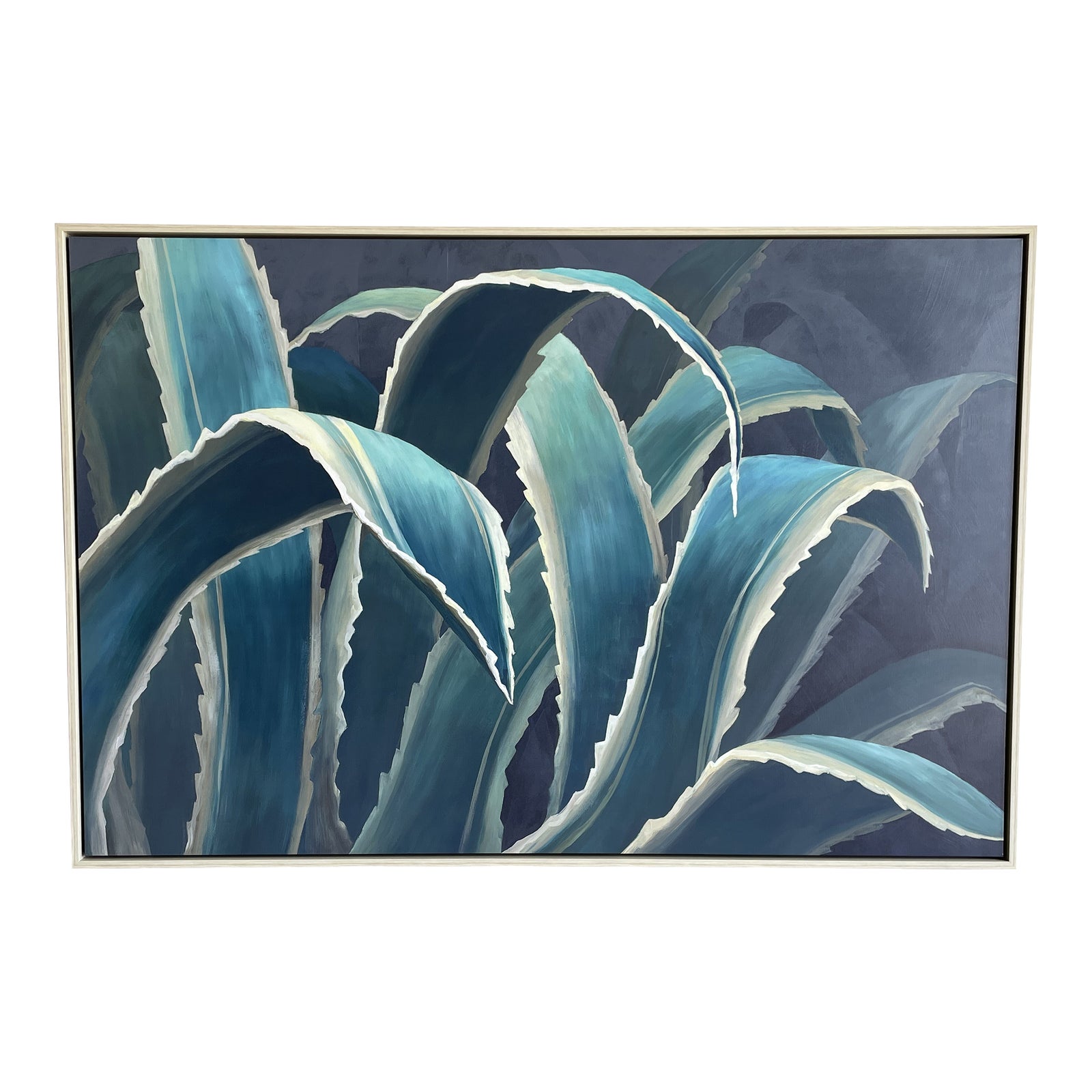"Night of Leaves 2" Plant Still Life Painting by Beverly Fuller Framed ...