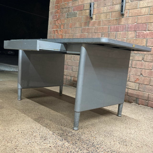 Steelcase Industrial Tanker Desk Circa Midcentury | Chairish