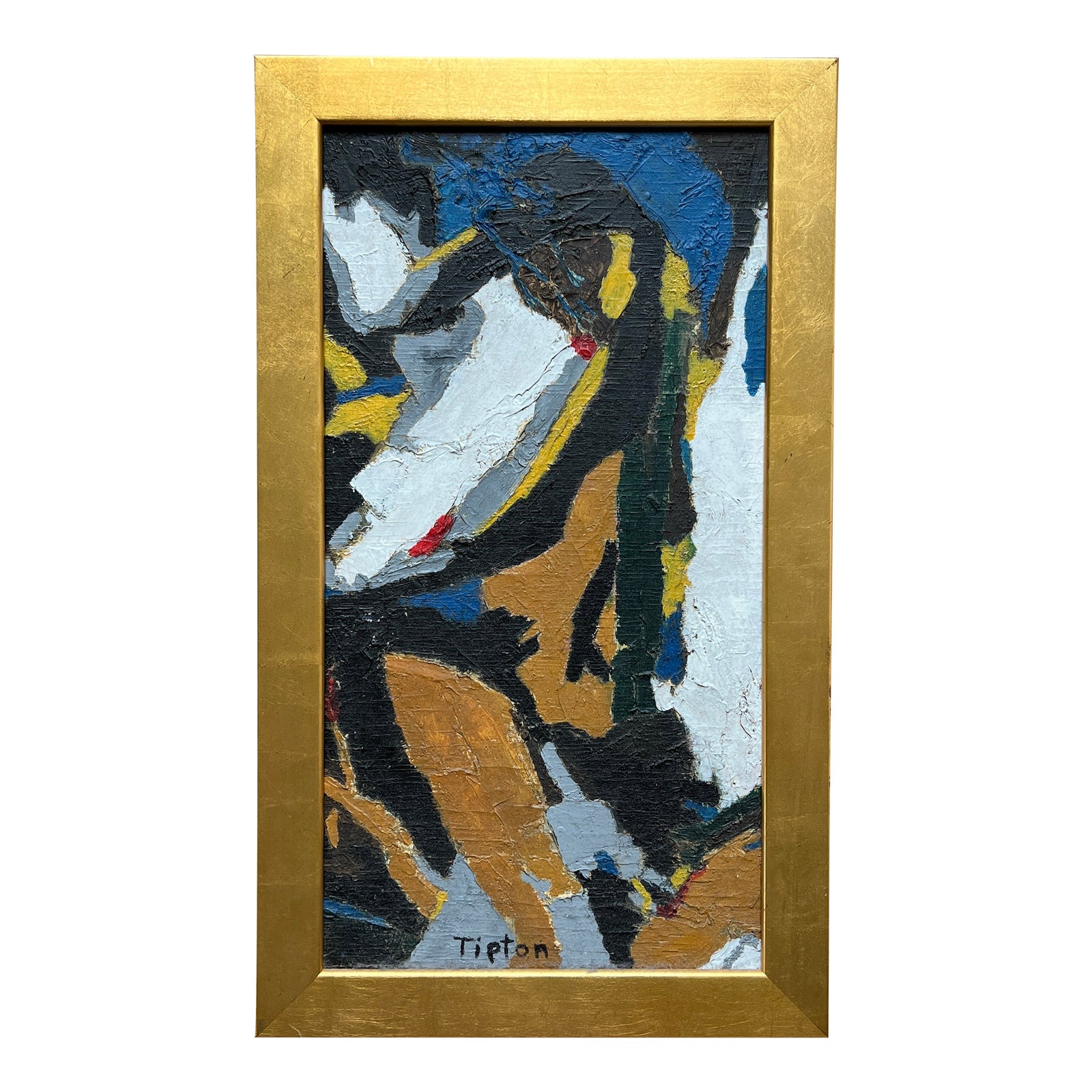 Original Midcentury Modern Painting by Artist Tipton | Chairish