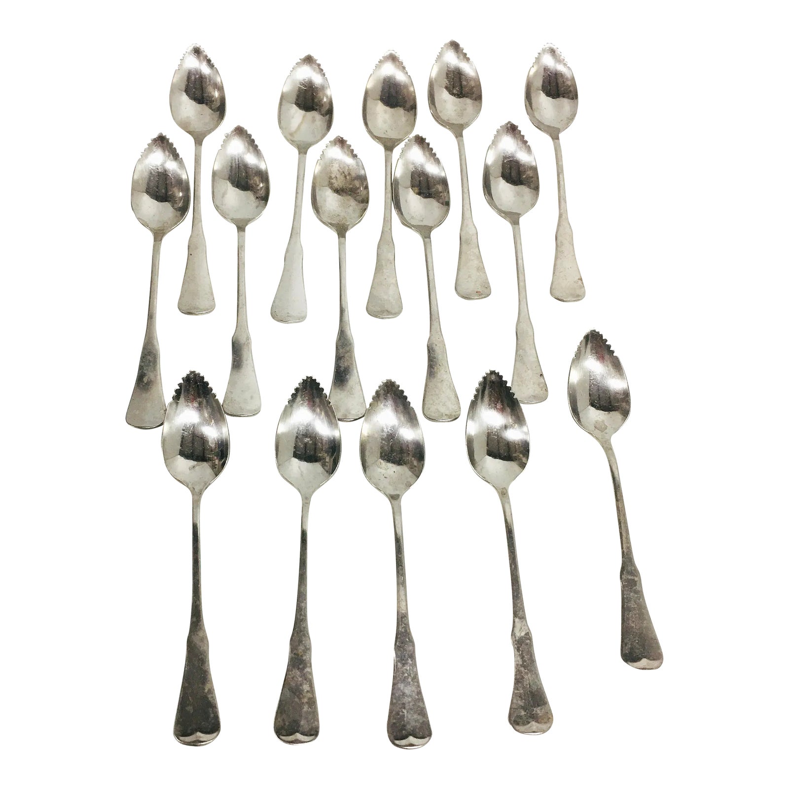 2000s Oneida Community Stainless Grapefruit Spoons - Set of 15 | Chairish