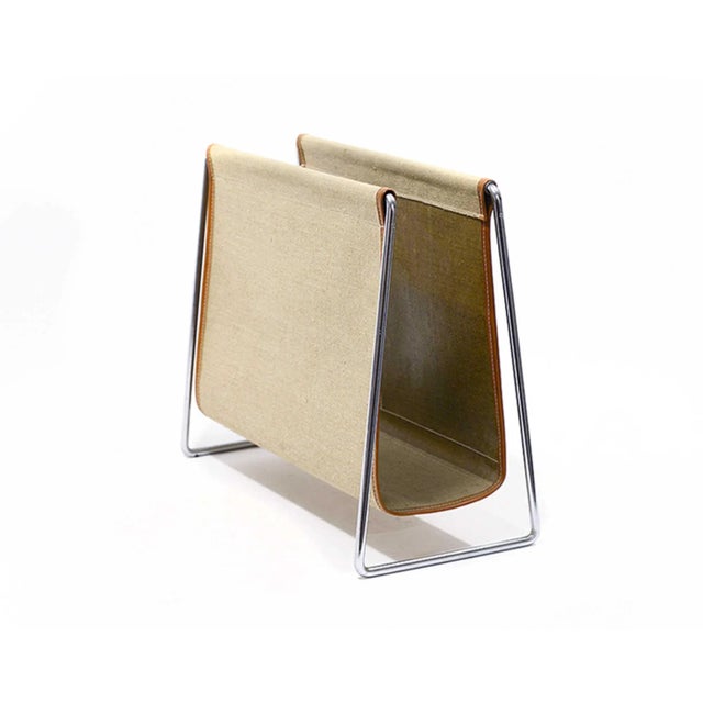 Verner Panton for Fritz Hansen "Bachelor" Magazine Rack in Canvas and ...