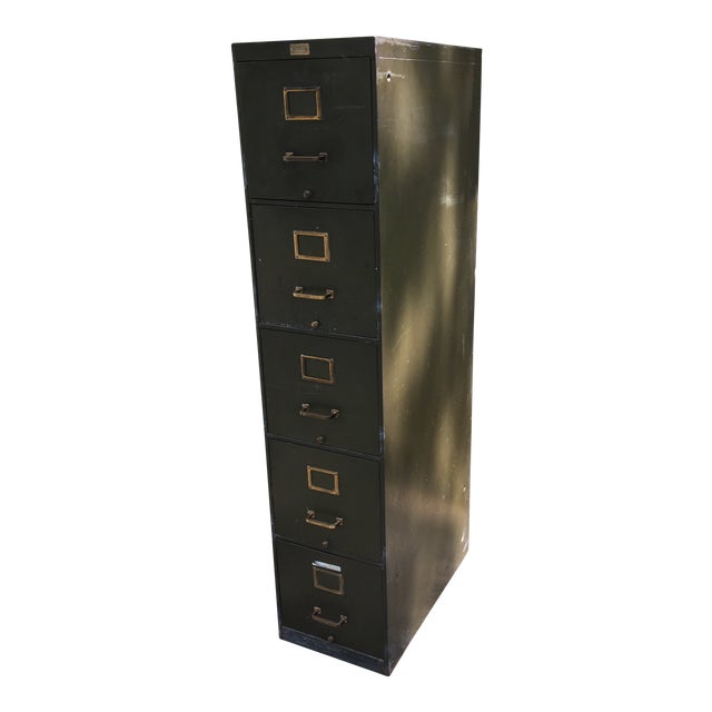 Vintage General Fireproofing Co. Industrial 5 Drawer “Allsteel” File ...