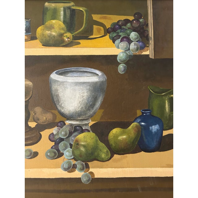 Mid Century Still Life, Framed & Signed | Chairish