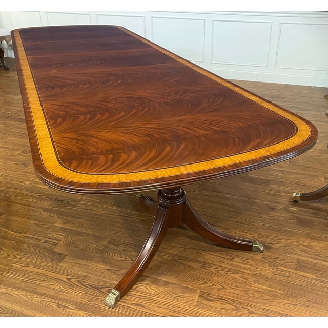 Classic Double Pedestal Mahogany Dining Table by Leighton Hall ...