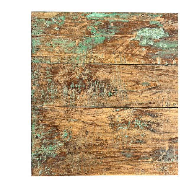 Mid 20th Century Vintage Colonial Green Coffee Table | Chairish