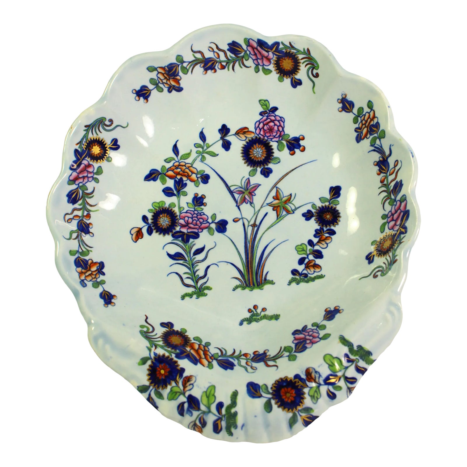 Circa 1820 Regency / Georgian Spode Pearlware Dish, Shell Shaped ...