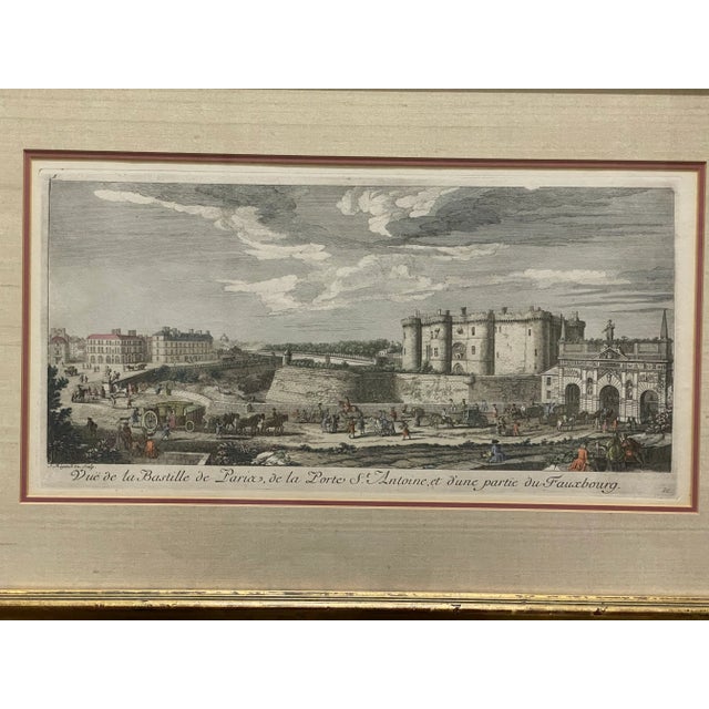Jacques Rigaud Vue De La Bastille, 18th Century Engraving | Chairish