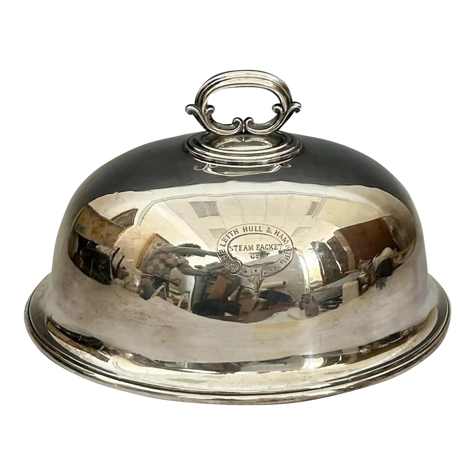 Antique Silver Plated Dome From a Leith Hull Hamburg Steam Packet Co ...