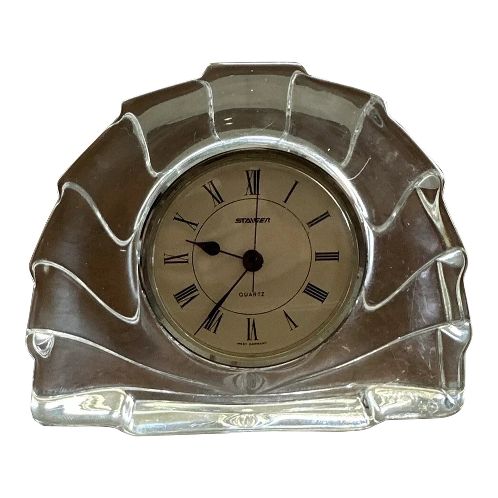 Vintage Staiger Quartz Crystal Clock | Chairish