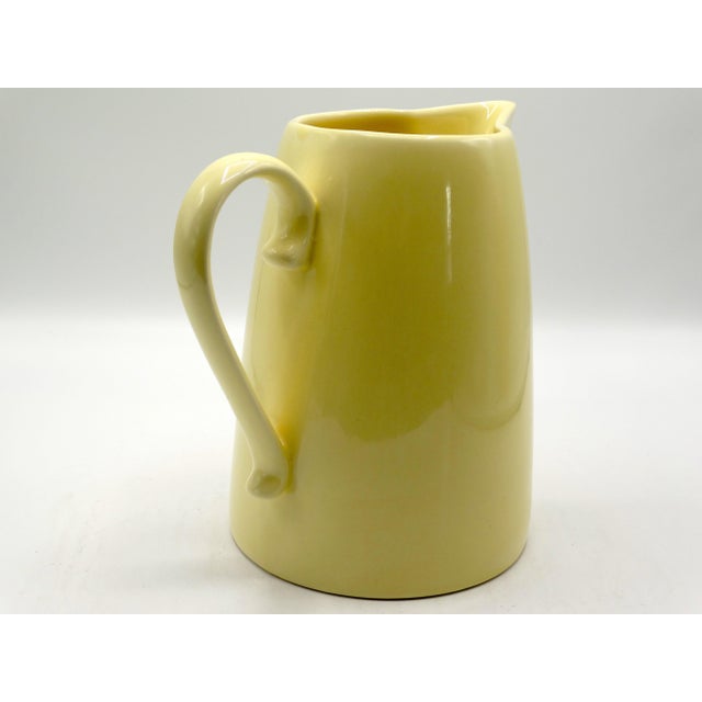 1980s Modern Yellow Beverage Pitcher | Chairish