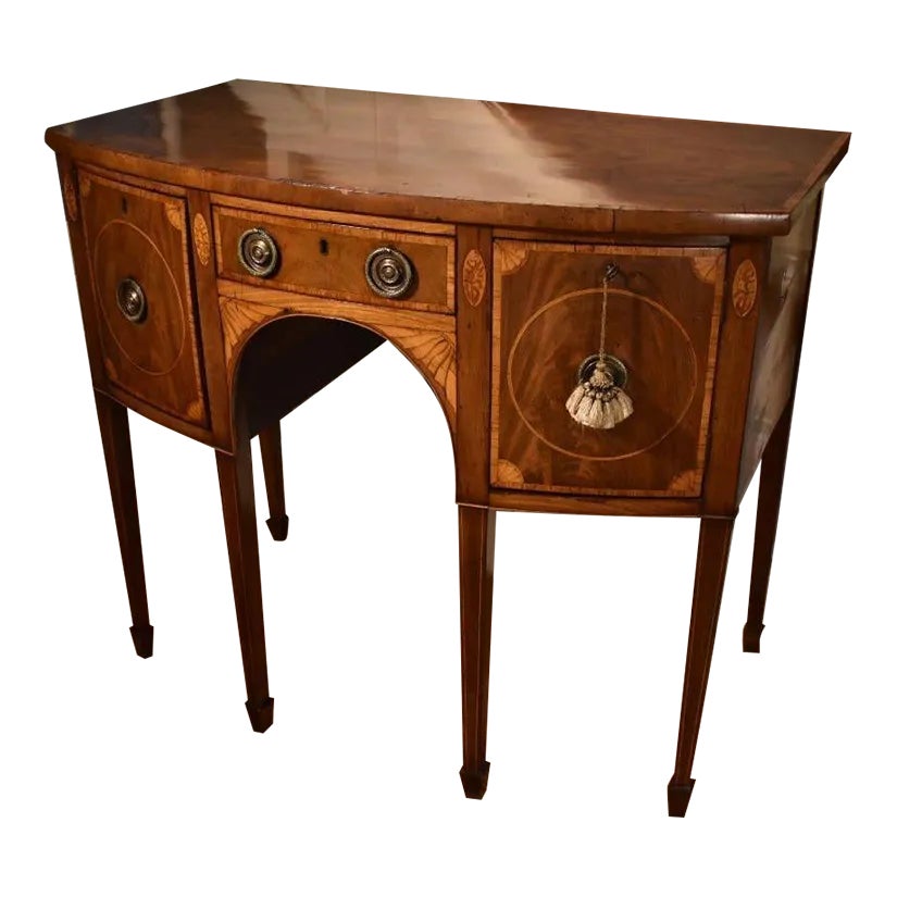 Small English Inlaid Hepplewhite George III Sideboard 1785 | Chairish