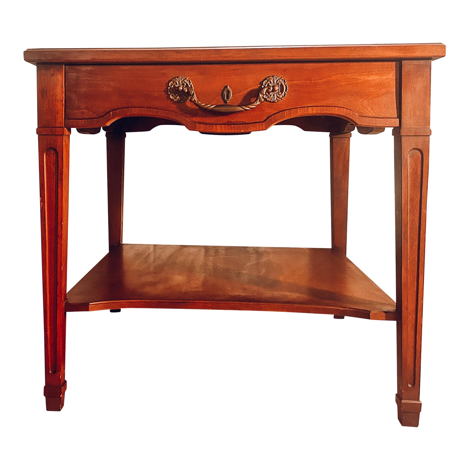 Vintage Henredon End Table Nightstand | Chairish