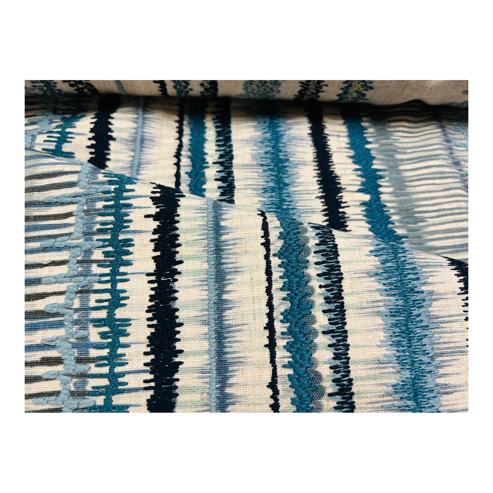 Lee Jofa Gp & J Baker Toledo Navy French Blue Greige Embroidered ...