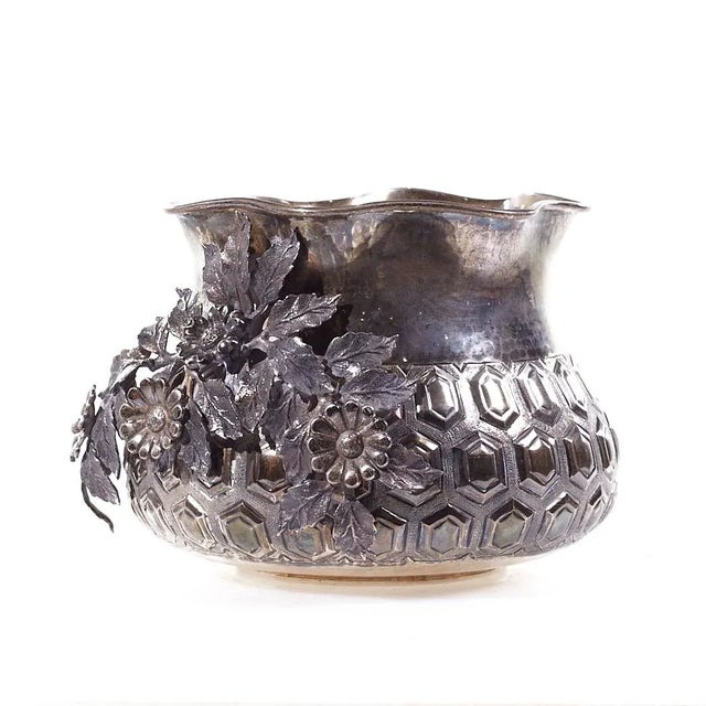 Hazorfim Sterling Silver .925 Floral Bowl | Chairish