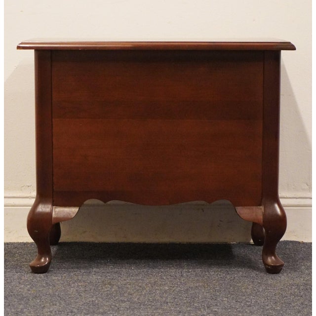 Bassett Furniture Solid Cherry Traditional Queen Anne 26" Two Drawer ...