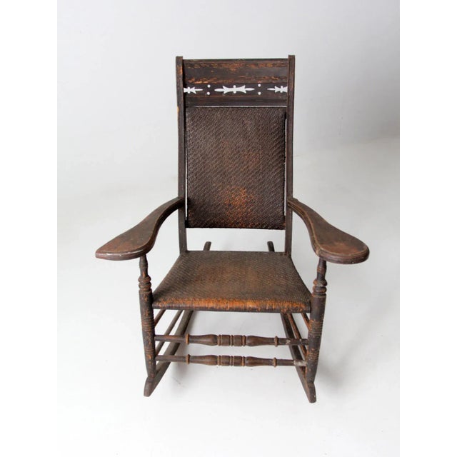 Antique American Rustic Rocking Chair | Chairish