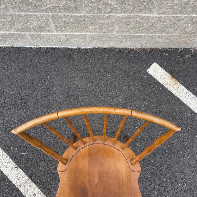 Vintage Nichols & Stone Traditional Maple Faux Bamboo Windsor Dining ...