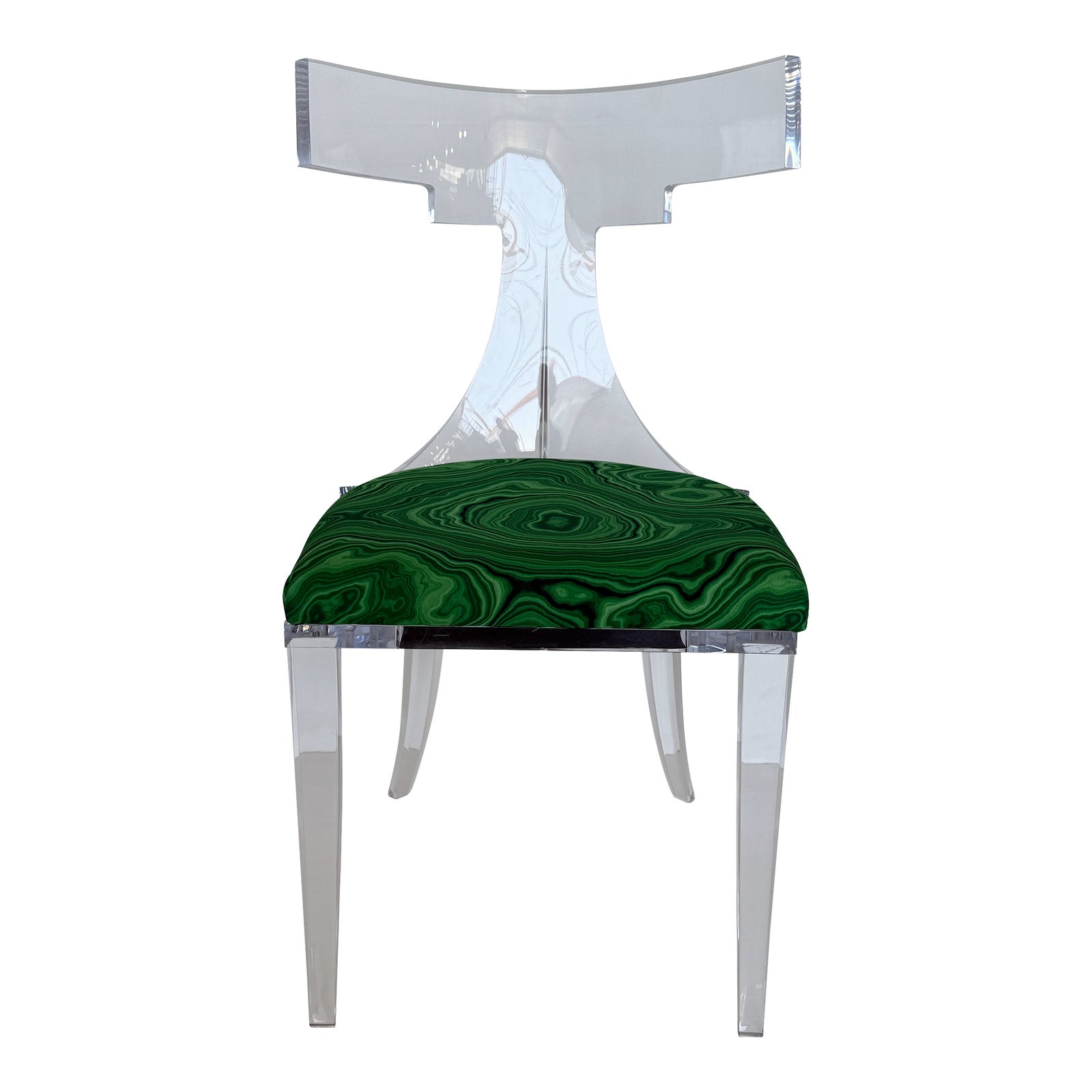 Shahrooz Lucite Klismos Chair | Chairish