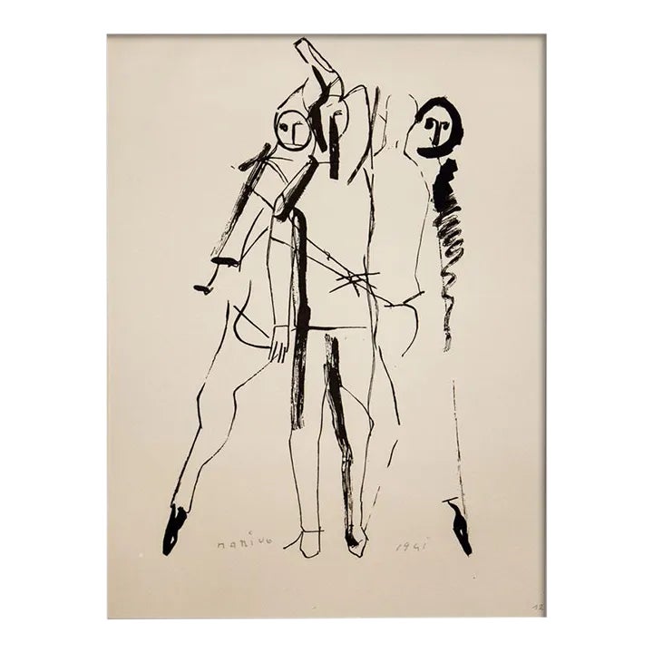 Marino Marini Lithograph Signed Ltd Edition Juggler 1941 With Custom ...