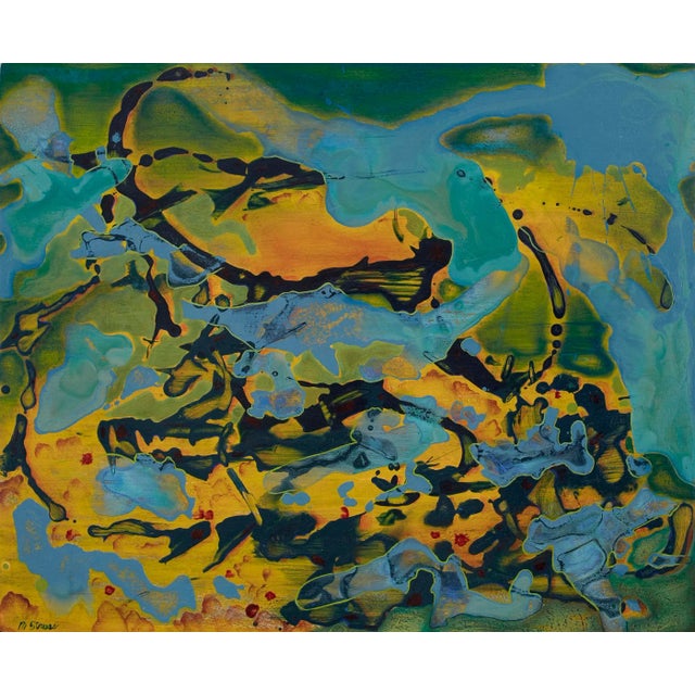 Eternity in Embers Contemporary Abstract Painting | Chairish