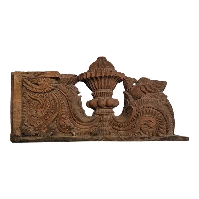 18th Century Antique Hardwood Indian Temple / Chariot Architectural ...