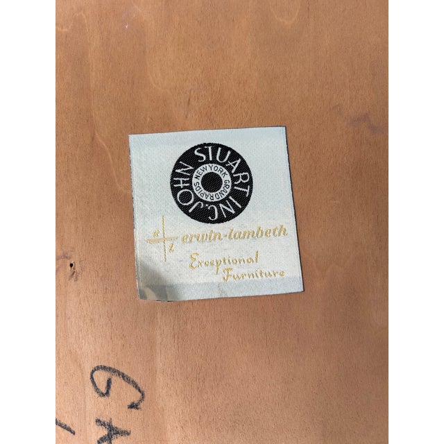 1970s Mid Century Erwin Lambeth for John Stuart Pair of Walnut Side ...