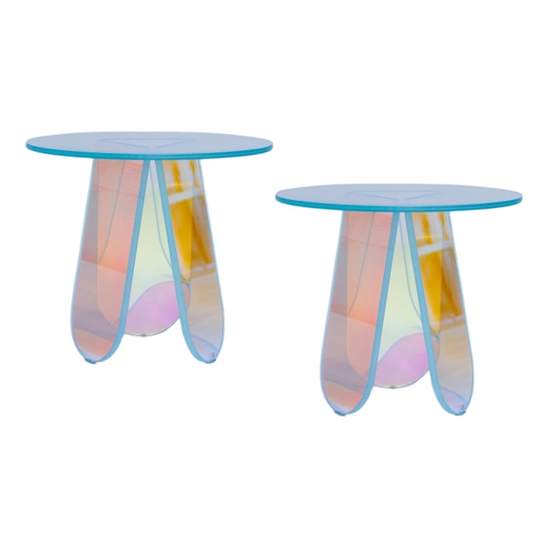 Shimmer Coffee Tables by Patricia Urquiola for Glas Italia, 2010s, Set ...