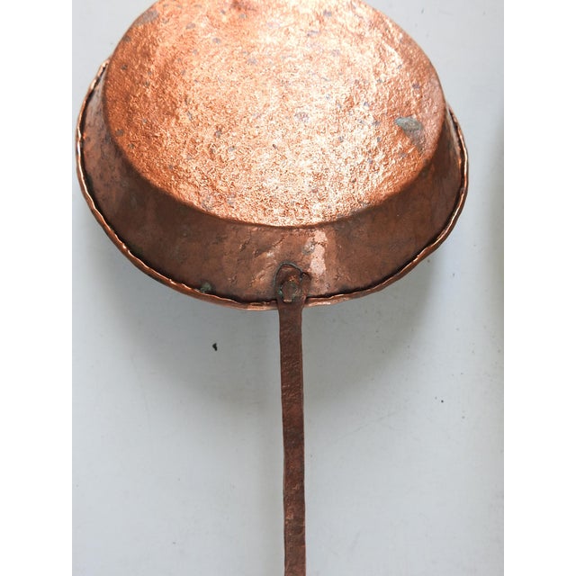 Mid 20th Century Hand Forged Copper Pans - a Pair | Chairish