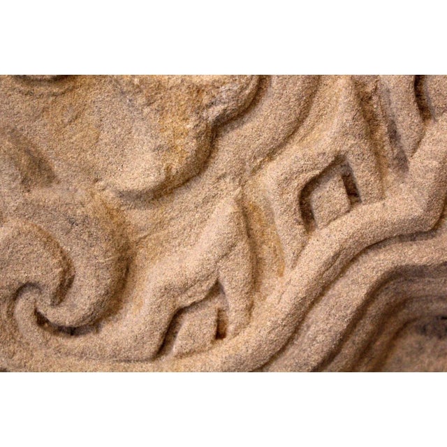 Antique Artifact Carved Temple Stele Stone Slab Art Sculpture | Chairish