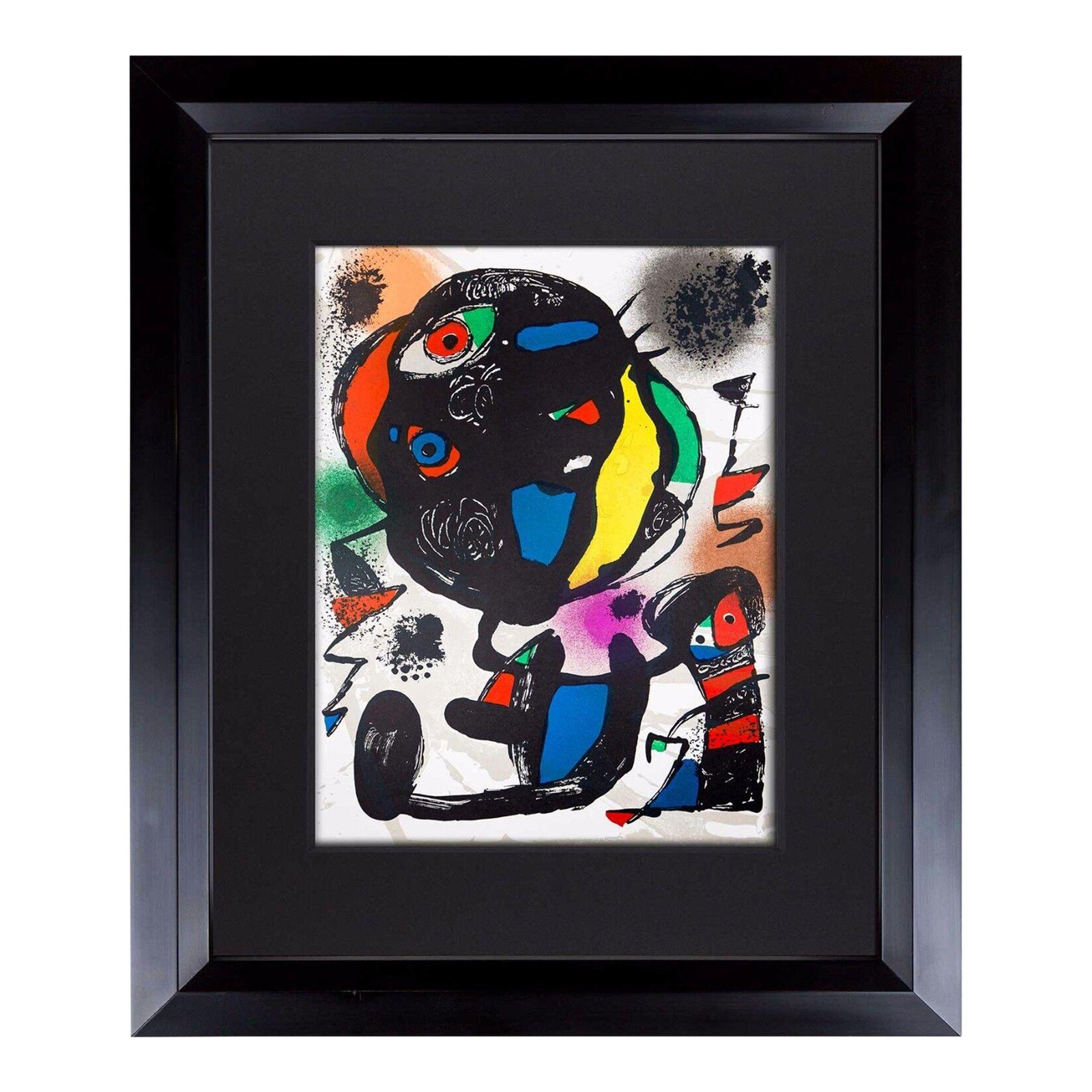Joan Miro (1893-1983) Original Color Lithograph 1981 in Custom Frame W ...